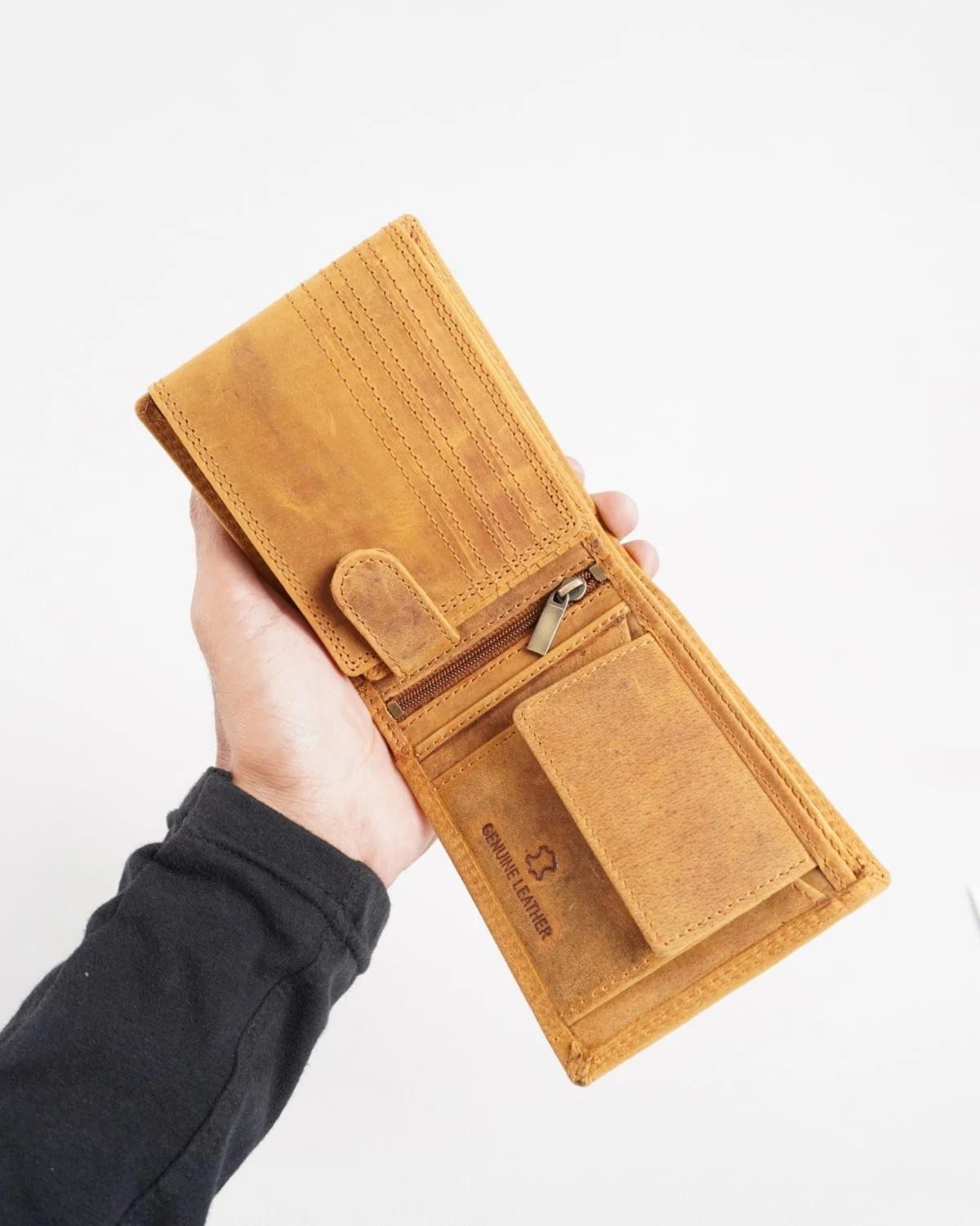 Harvard Men’s Original Leather Wallet (Rugged Series) - Belford England